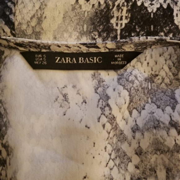 Zara | Dresses | Zara Snake Print Dress | Poshmark